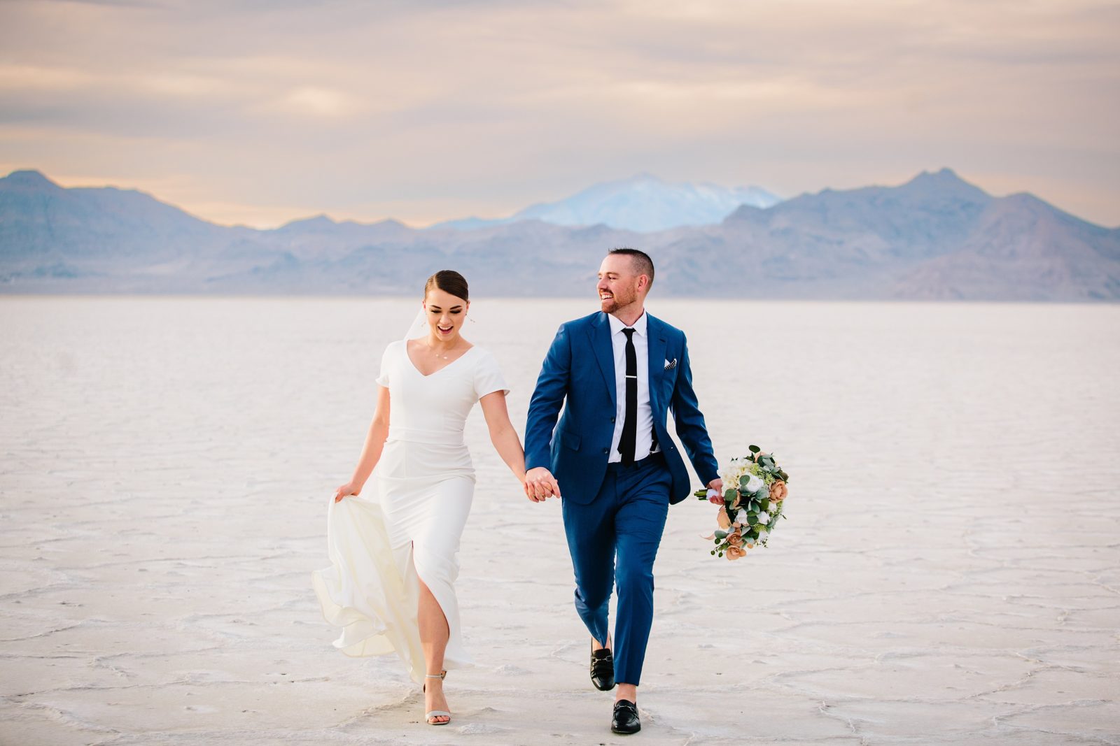 Dreamy Bonneville Salt Flats Bridal Wedding Photography Utah