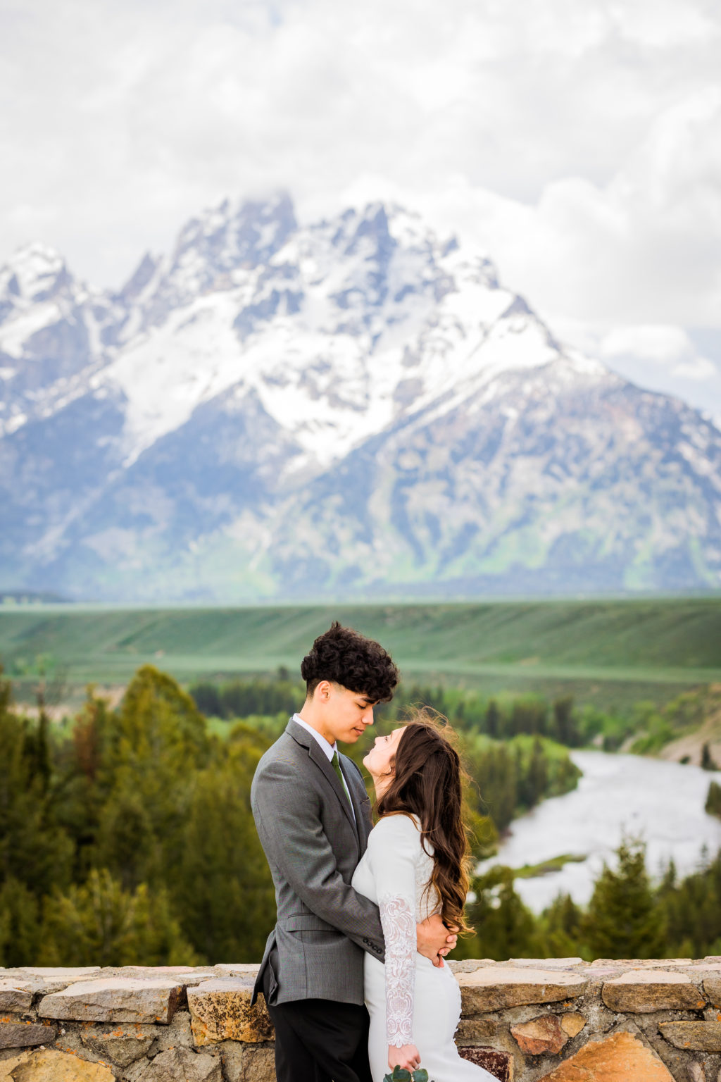 Snake River Overlook Grand Tetons Wedding | Love and Story Studio